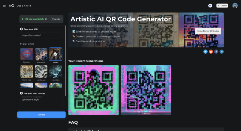 讓 OpenArt AI 幫你製作吸睛 QR code | Learn AI