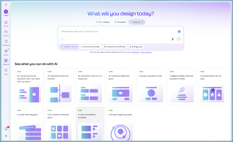 Canva AI 最新功能升級——Visual Suite 2.0 與 Canvas Code | Learn AI